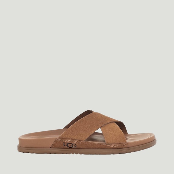 UGG | Shoes | Ugg Mens Wainscott Slide Sandals In Chestnut Suede 12492 ...